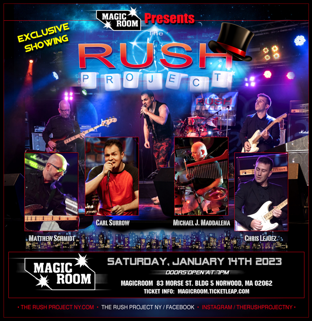 Upcoming Shows | The Rush Project NY | Rush Tribute Band | Live Band